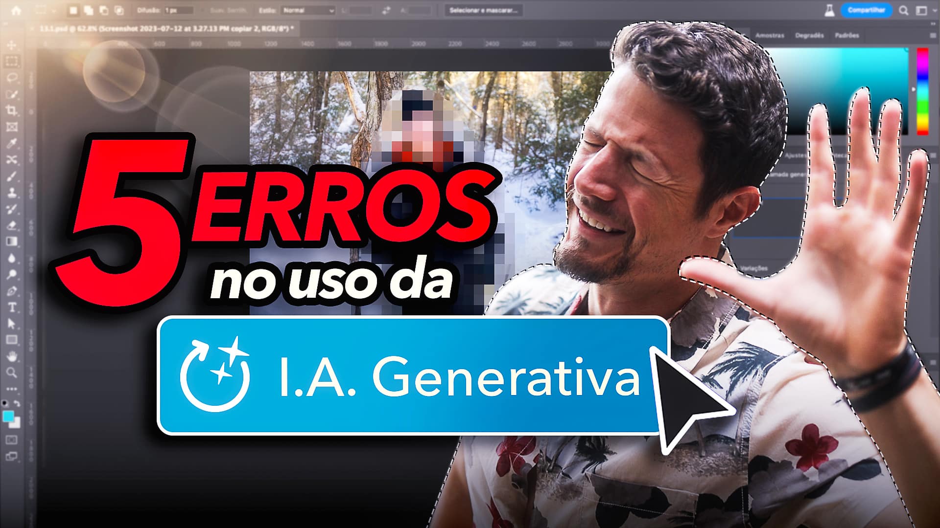 5 ERROS NA IA DO PHOTOSHOP (e como corrigir) - Cara da Foto